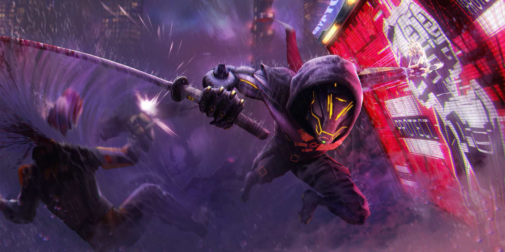 2048x1024 Ghostrunner Gaming Cyberpunk Warrior 2048x1024 Resolution ...