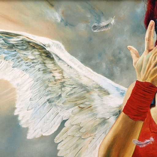 512x512 Resolution girl, angel, splenium 512x512 Resolution Wallpaper ...