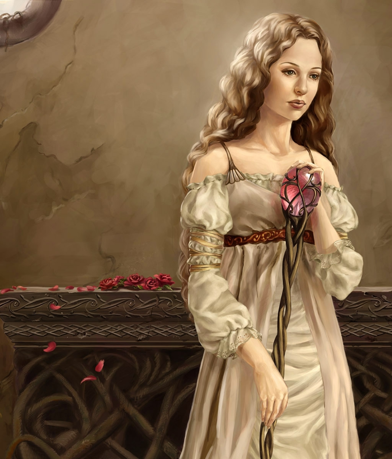 1366x1600 Resolution girl, dungeon, staff 1366x1600 Resolution ...
