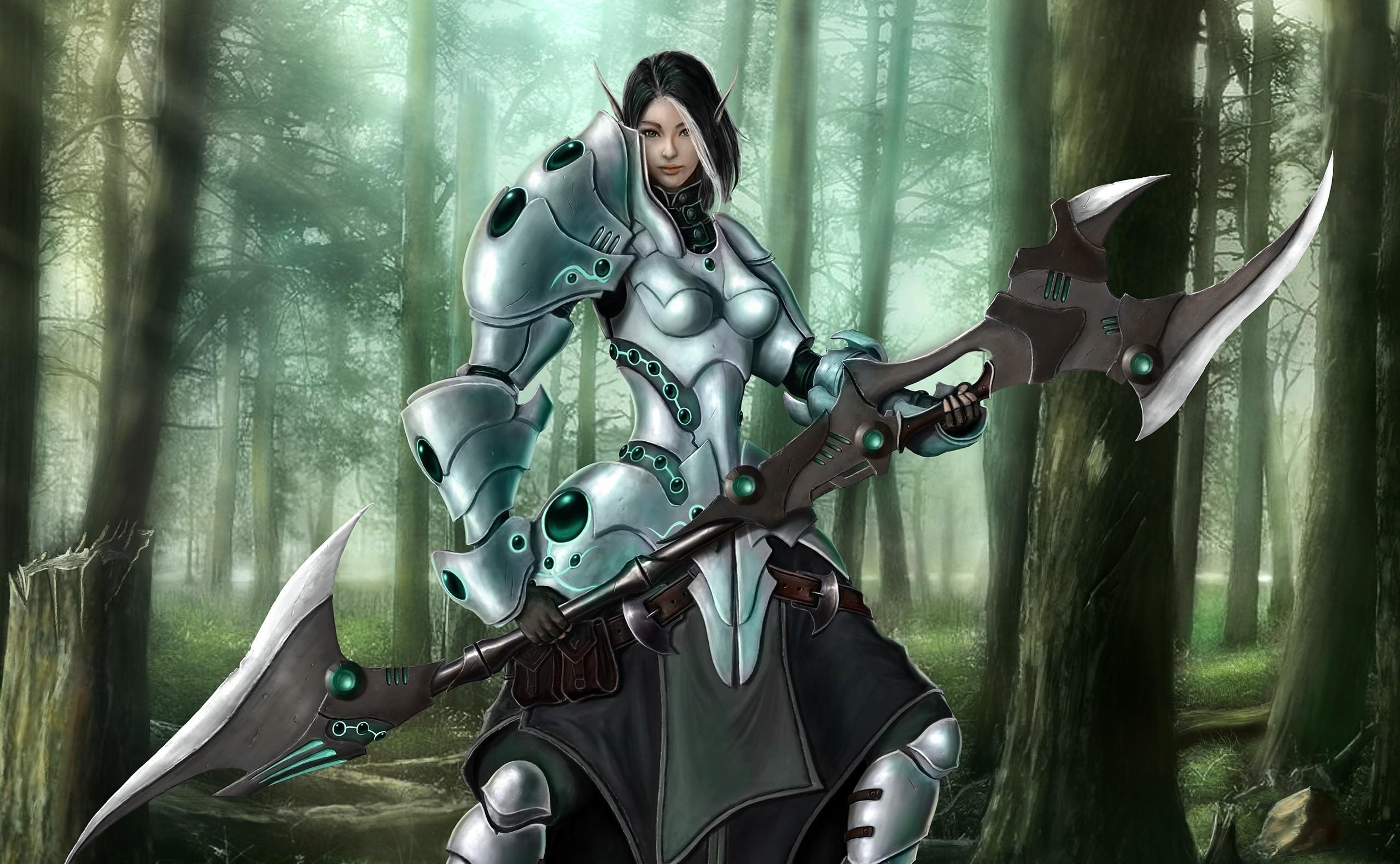 769-x4320 Resolution girl, elf, warrior 769-x4320 Resolution Wallpaper ...