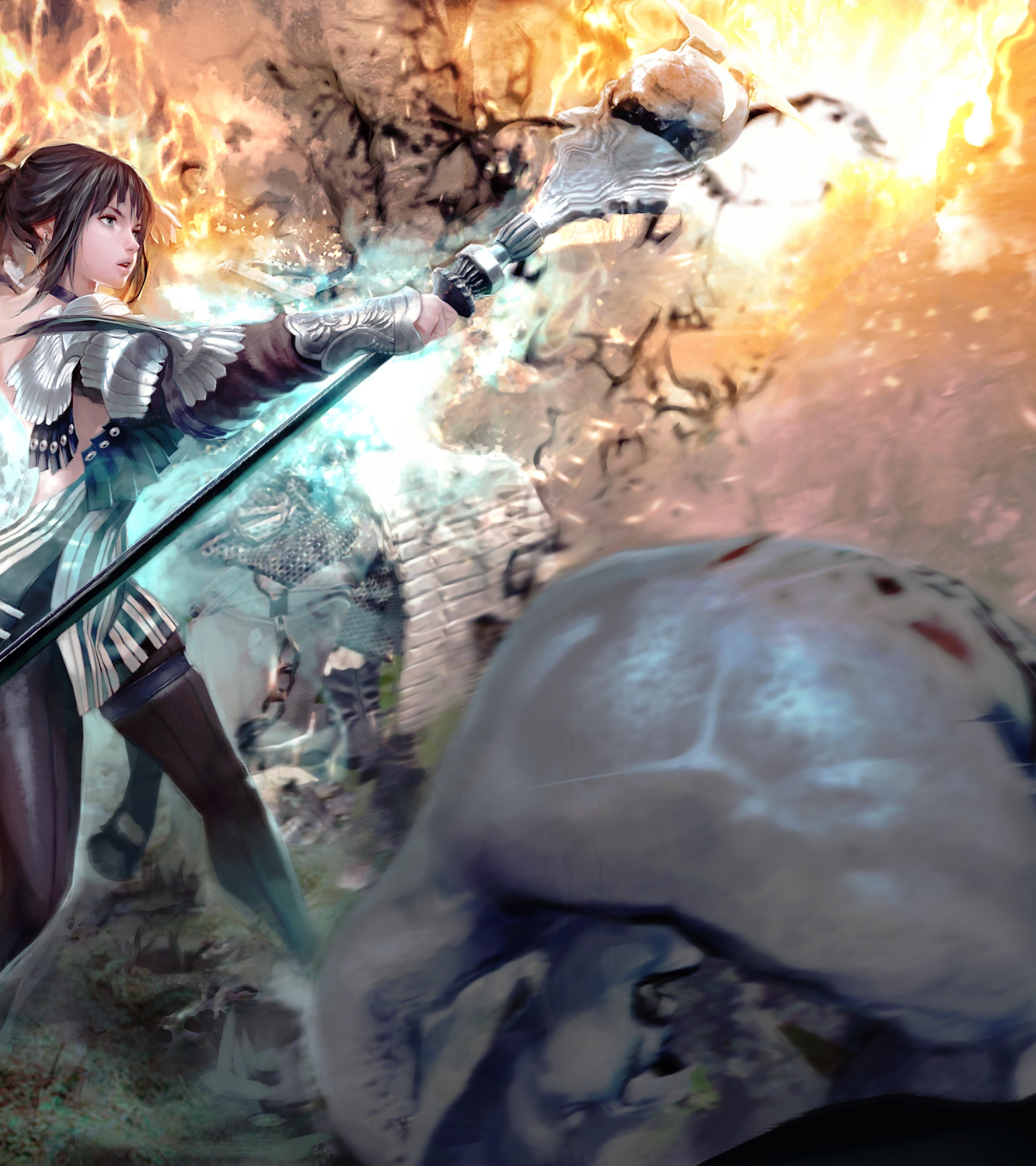 3840x4320 Resolution girl, magic, monster 3840x4320 Resolution ...