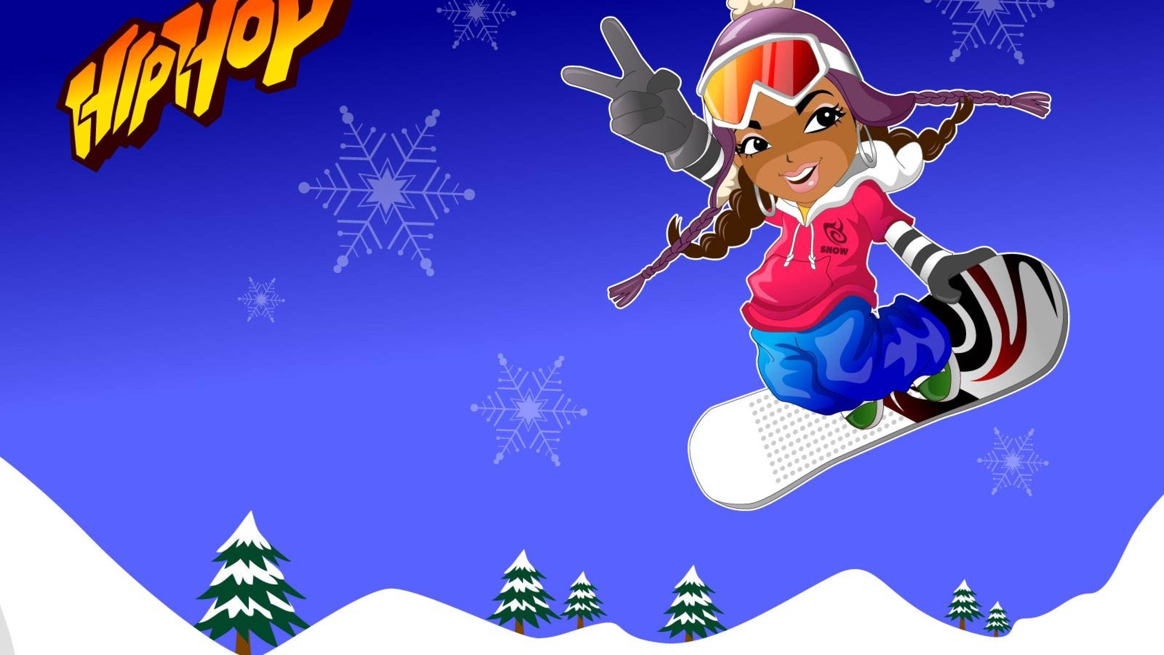3840x2160 Resolution girl, snowboarding, jump 4K Wallpaper - Wallpapers Den