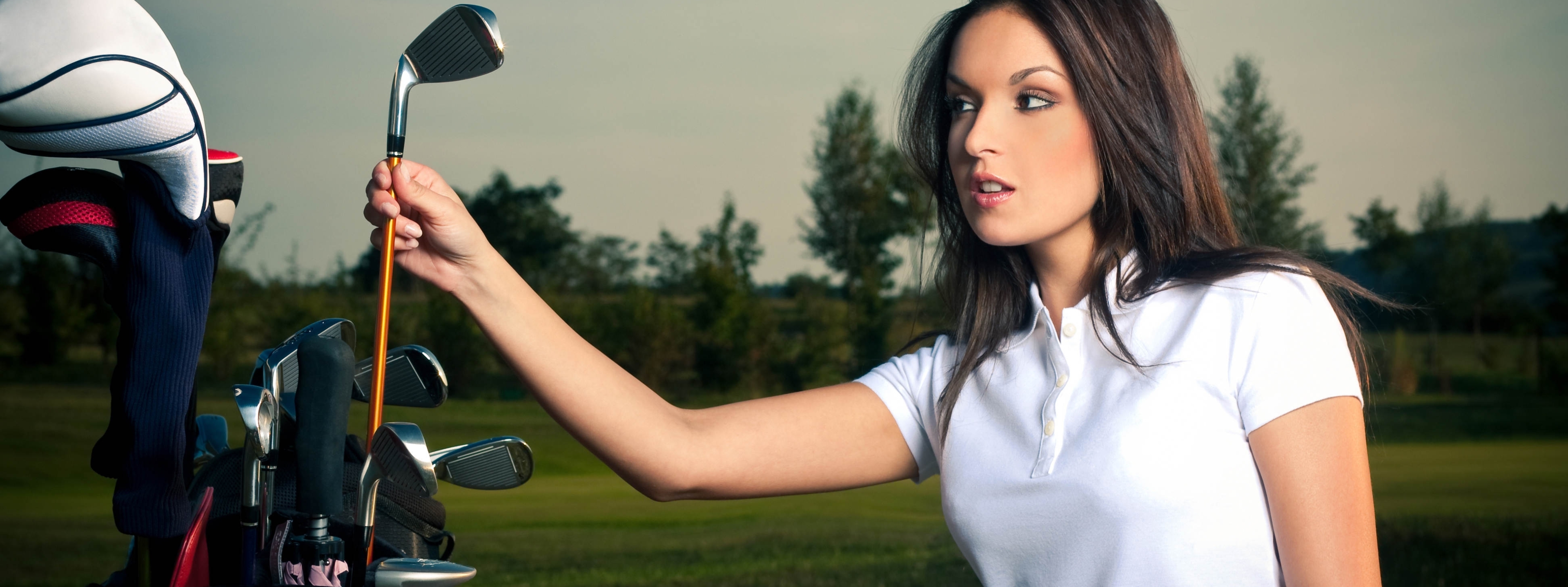 3840x1440 Resolution girl, sticks, golf 3840x1440 Resolution Wallpaper ...