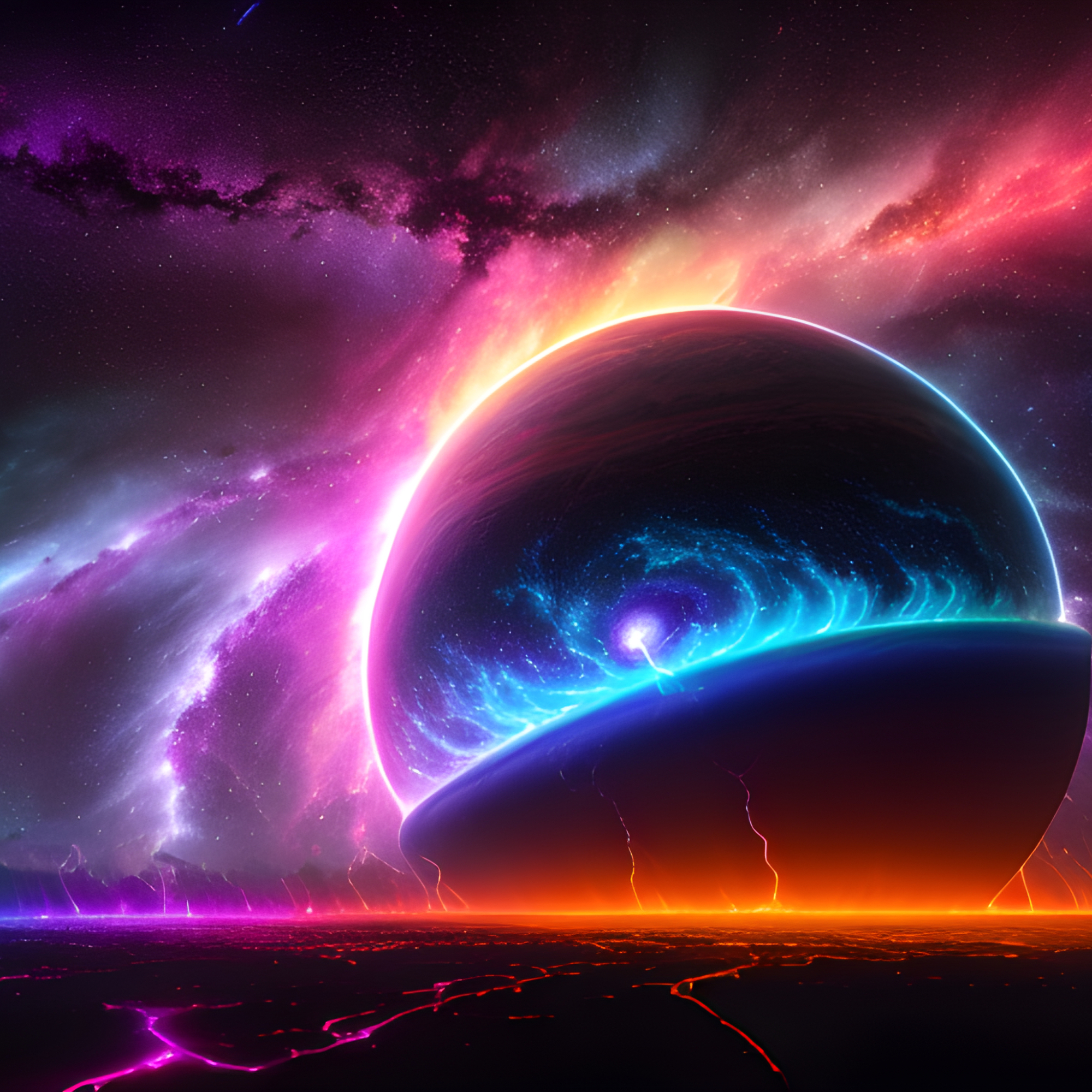 2000x2000 Resolution Glowing Outer Space 4K Galaxy 2000x2000 Resolution ...