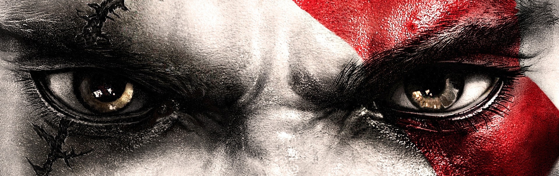 1900x600 Resolution God of War 2018 Video Game Kratos Eyes 1900x600 ...