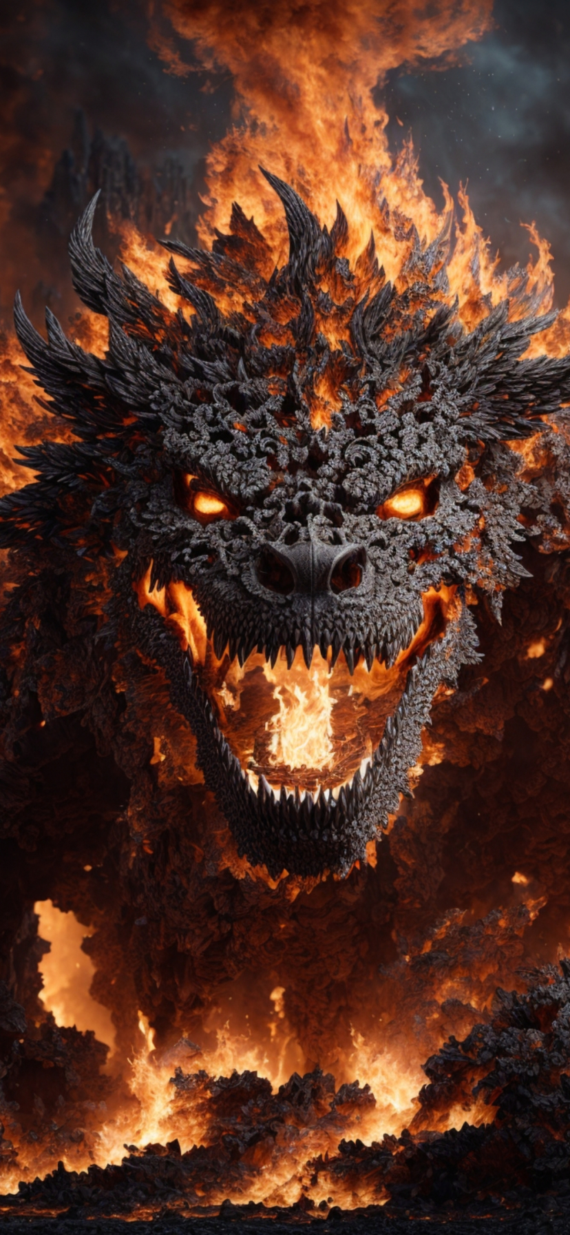 828x1792 Resolution Godzilla Fire 828x1792 Resolution Wallpaper ...