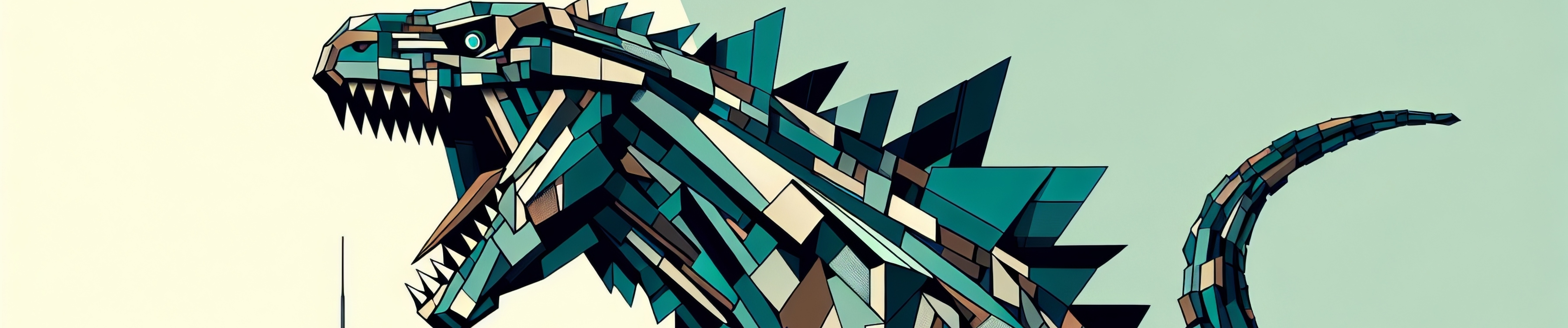 6880x1440 Resolution Godzilla HD Geometric Art 6880x1440 Resolution ...