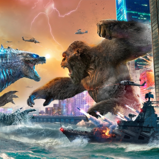 512x512 Resolution Godzilla vs Kong 4k Fight 512x512 Resolution ...