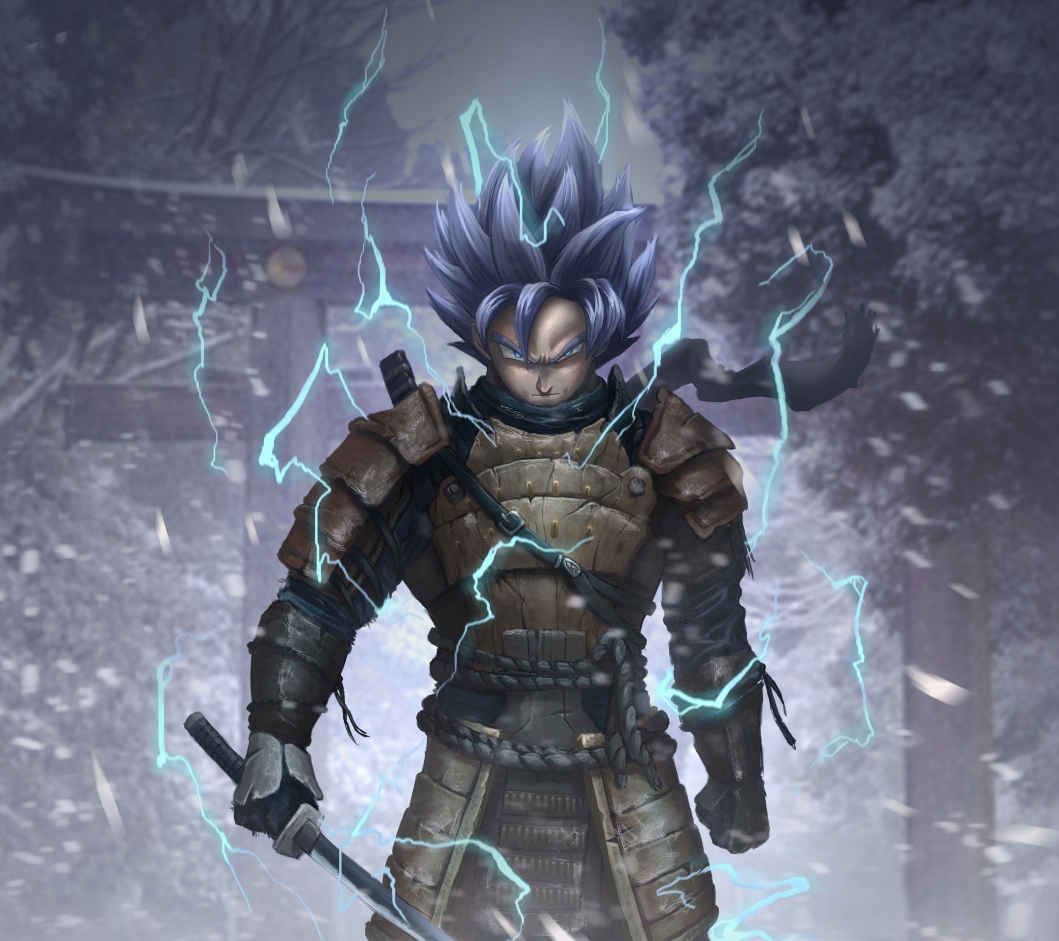 2160x1920 Goku Samurai 2160x1920 Resolution Wallpaper, HD Anime 4K ...