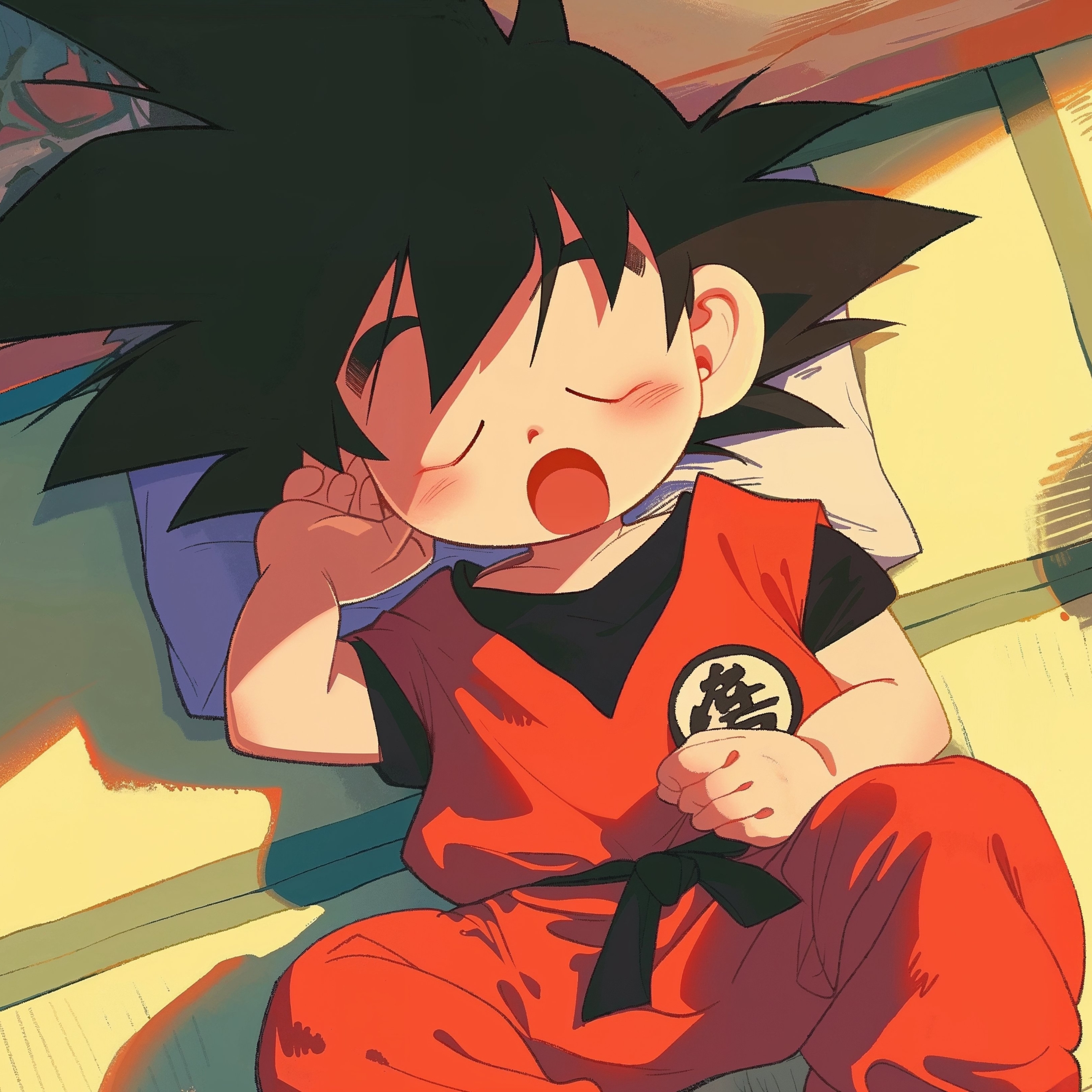 2480x2480 Resolution Goku Sleeping HD Dreaming Saiyan 2480x2480 ...