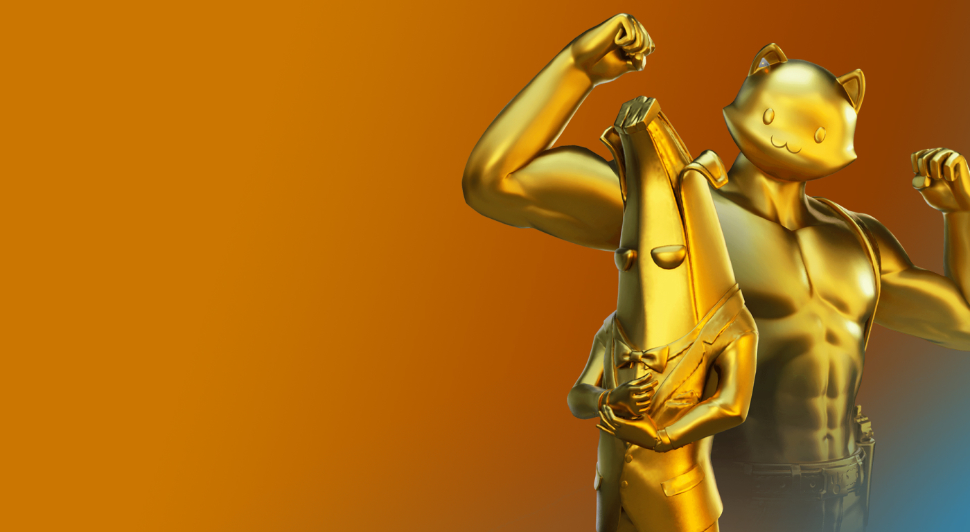 1400x768 Resolution Gold Agent Peely and Meowscles Fortnite Season 12 ...