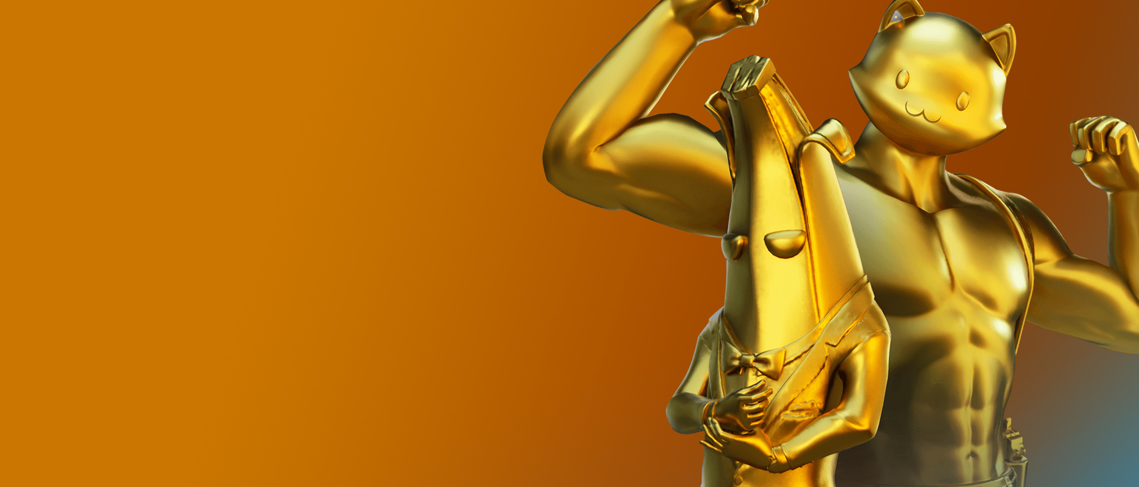 3840x1644 Resolution Gold Agent Peely and Meowscles Fortnite Season 12 ...