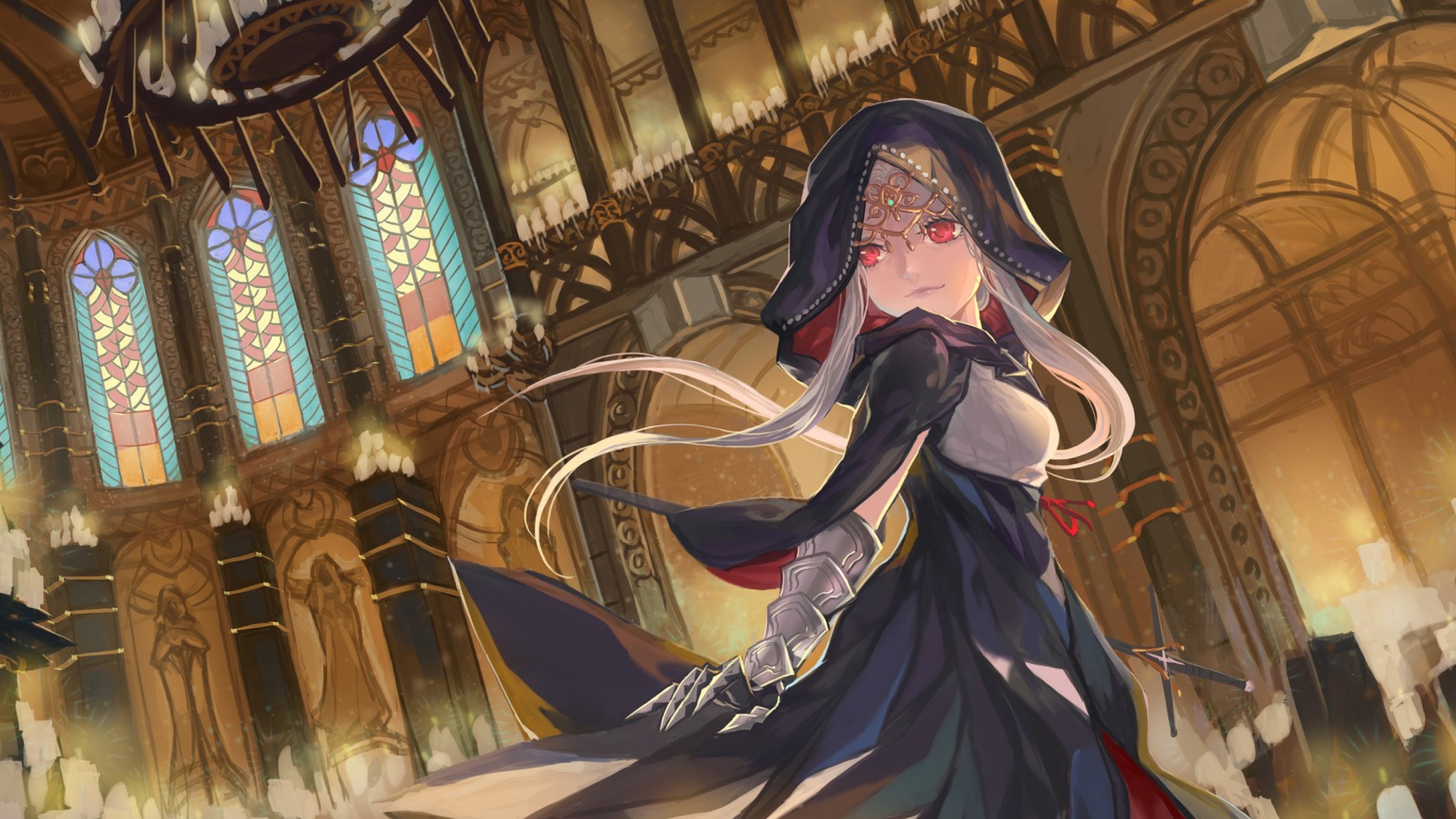 3840x2160 Resolution guanqin, pixiv fantasia, girl 4K Wallpaper ...