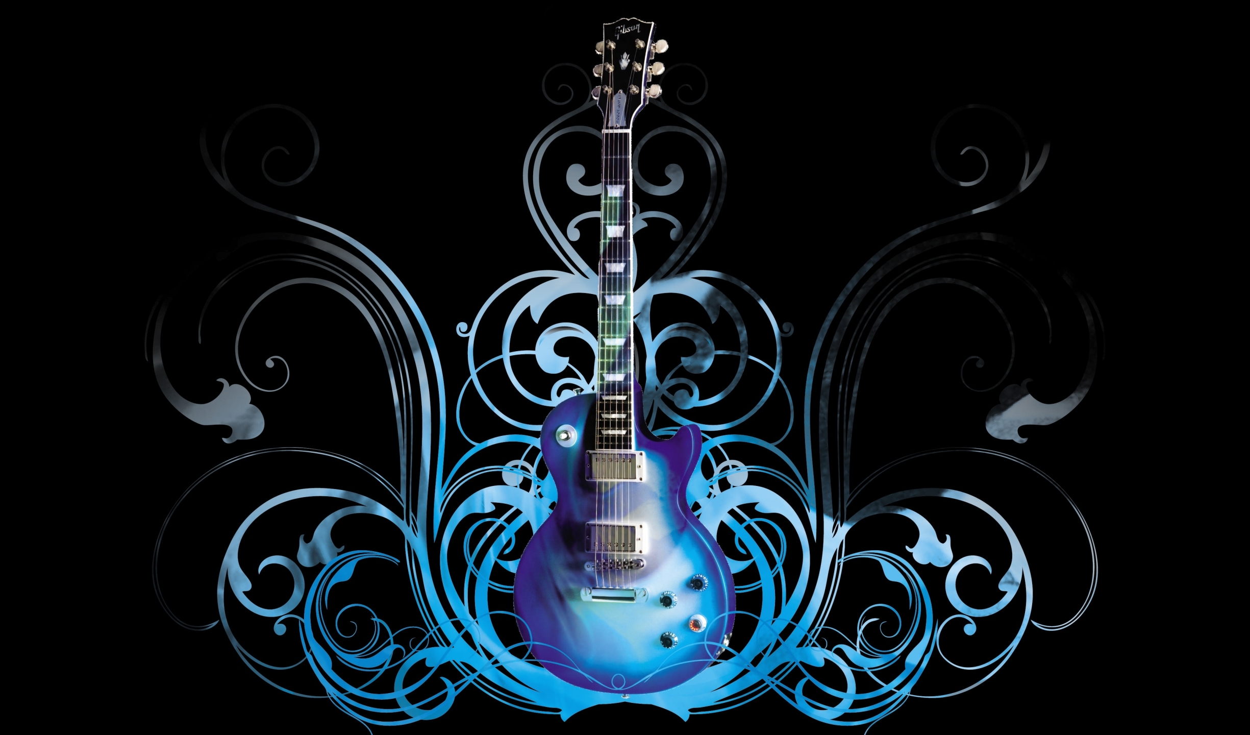 2450x1440 Resolution guitar, blue, pattern 2450x1440 Resolution ...