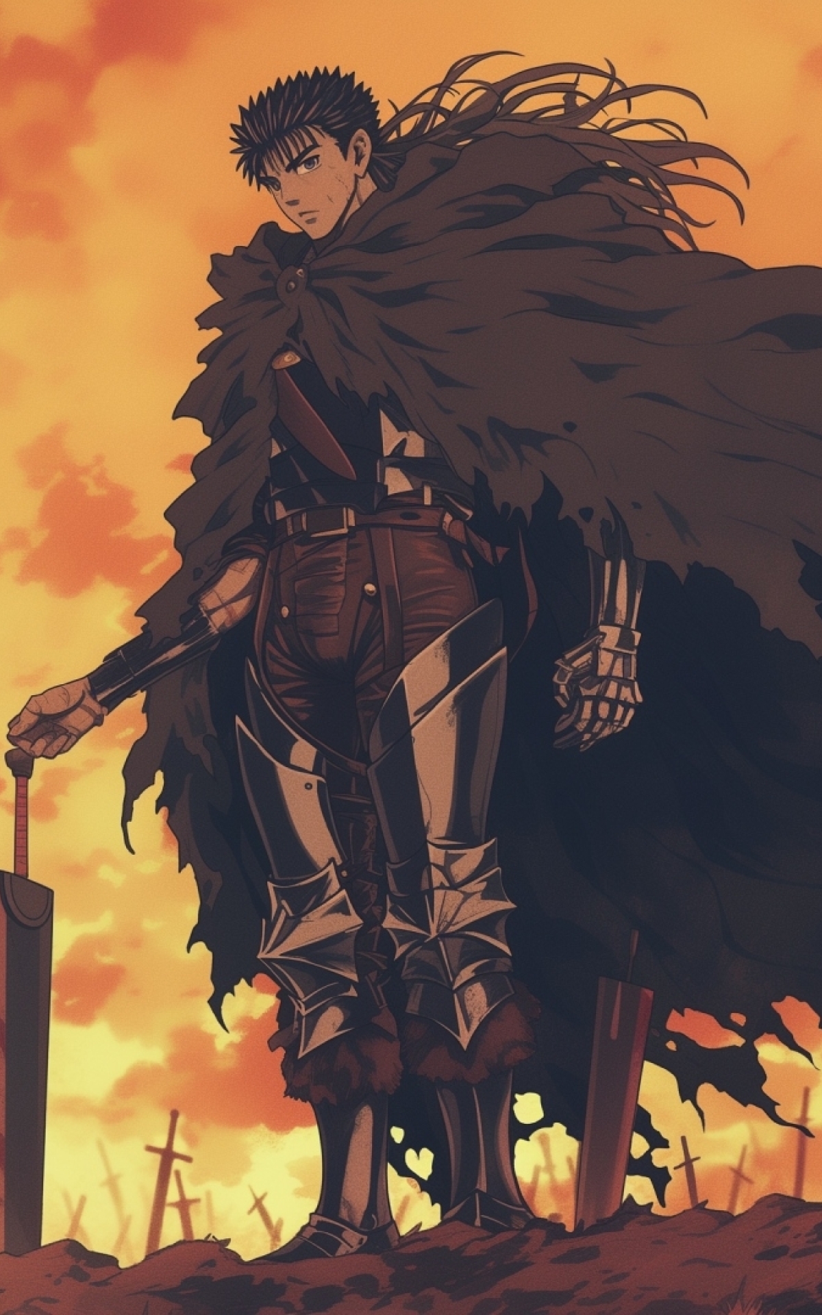 1200x1920 Resolution Guts Berserk The Black Swordsman 1200x1920 ...