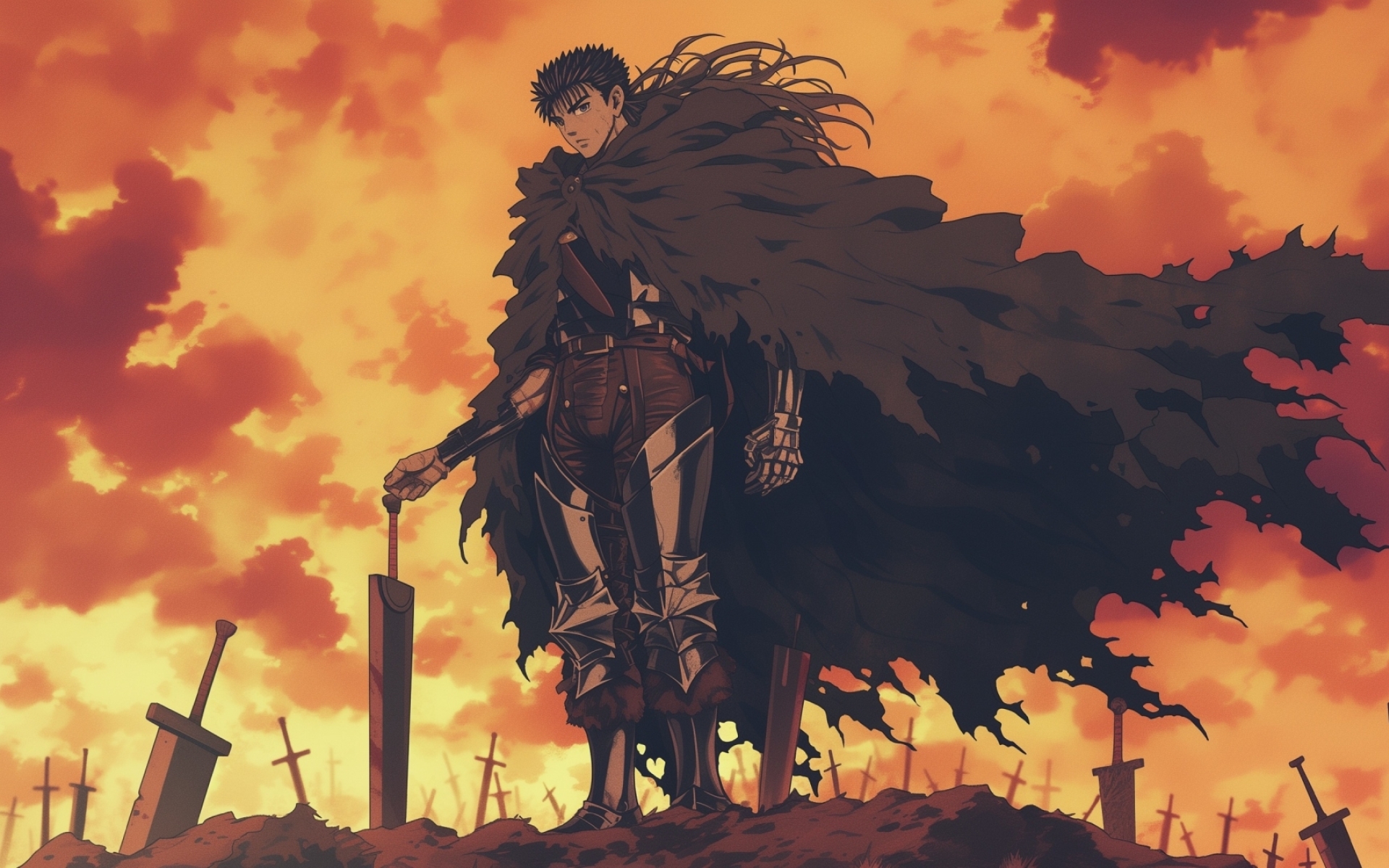1920x1200 Resolution Guts Berserk The Black Swordsman 1200P Wallpaper ...