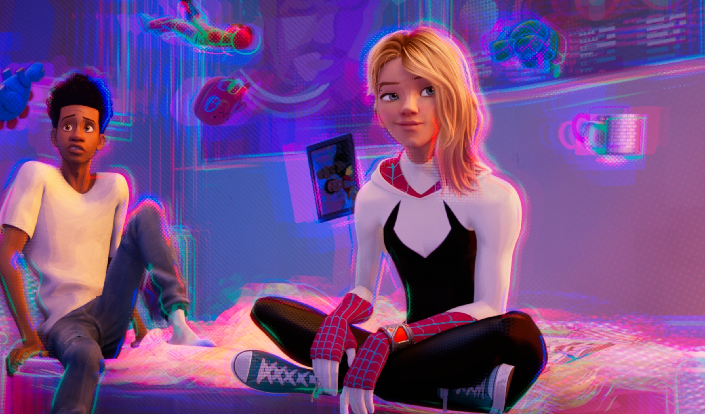 2450x1440 Resolution Gwen Stacy in Spider-Man Across the Spider-Verse ...