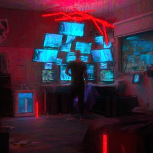 300x300 Resolution Hacking Night HD Digital Art 300x300 Resolution ...