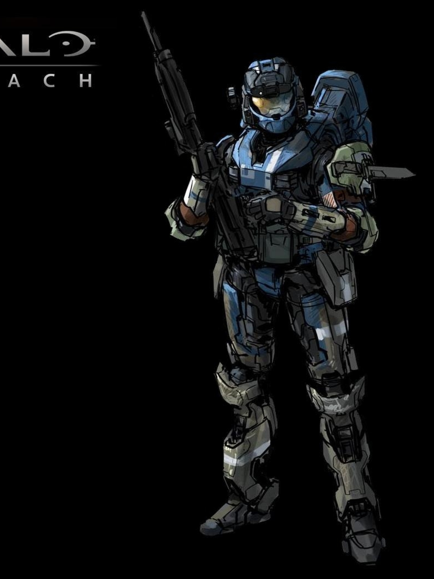 1440x1920 Resolution halo reach, soldier, gun 1440x1920 Resolution ...