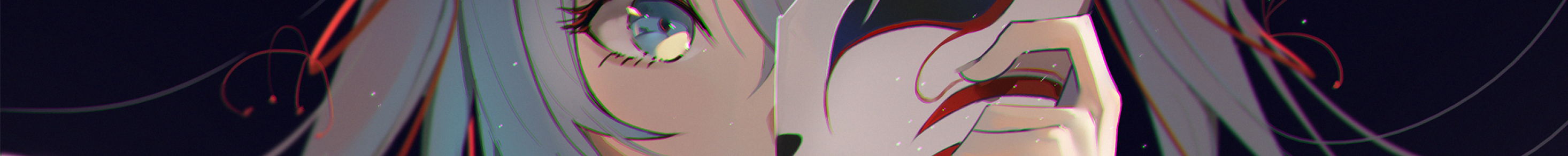 2932x293 Resolution Hatsune Miku Half Mask 2932x293 Resolution ...