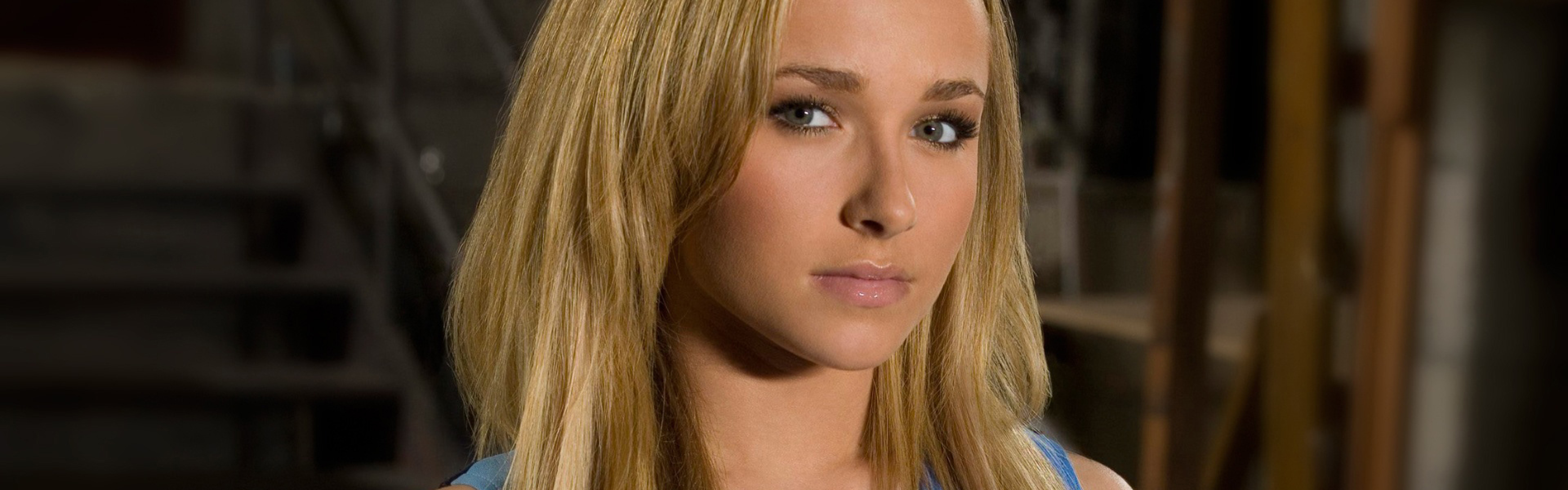 5120x1600 Resolution Hayden Panettiere in blue wallpaper 5120x1600 ...