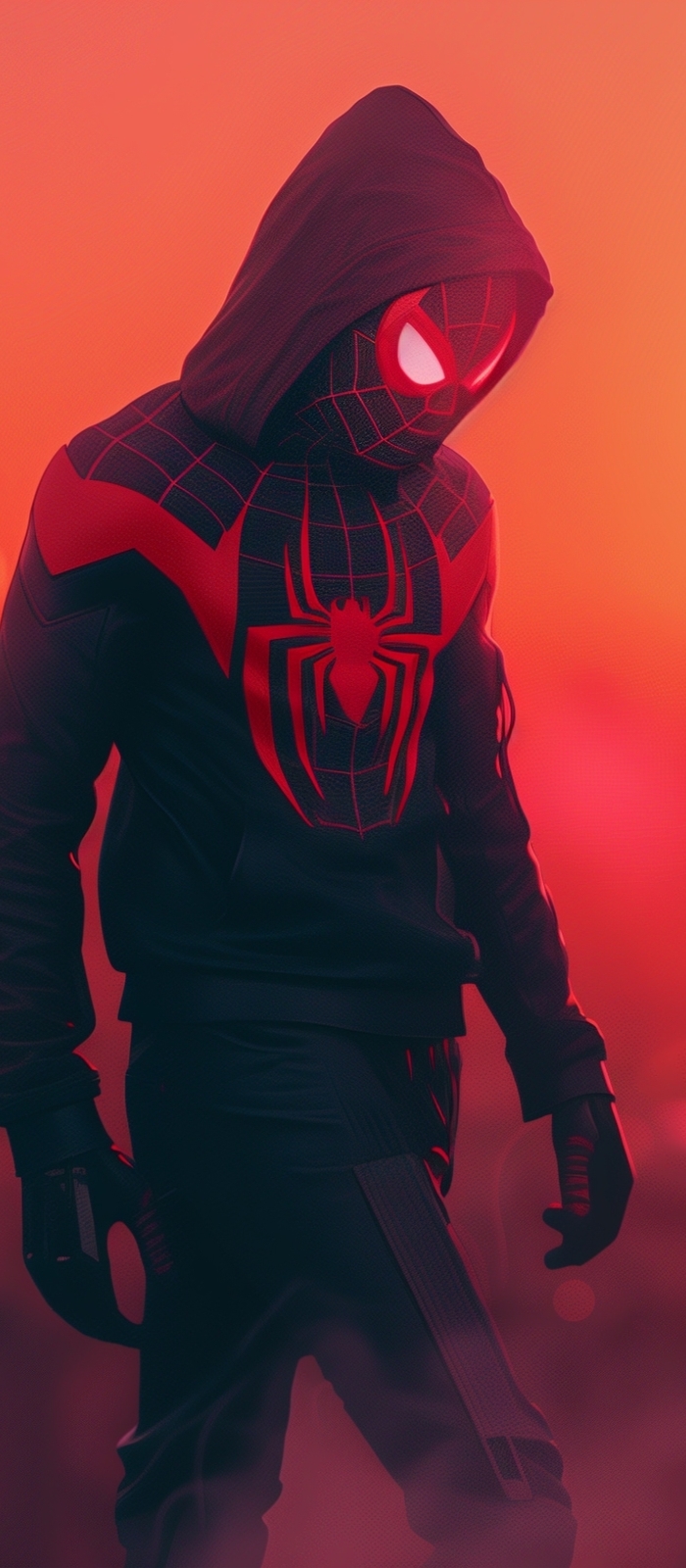 700x1600 Resolution HD Spider-Man Miles Morales at Sunset 700x1600 ...