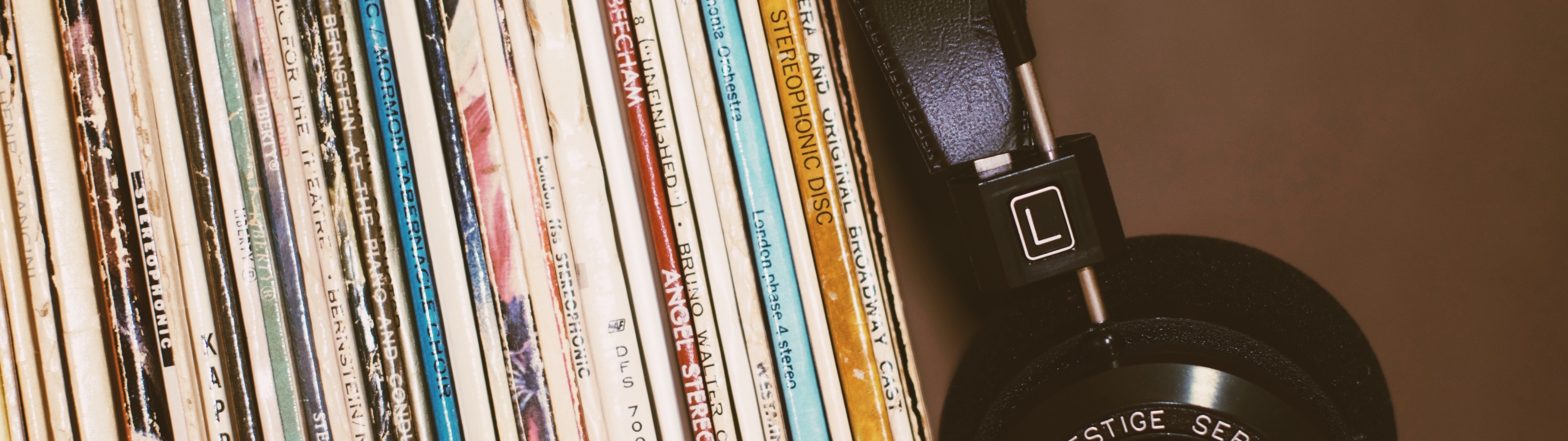 3840x1080 headphones, vinyl records, collection 3840x1080 Resolution ...