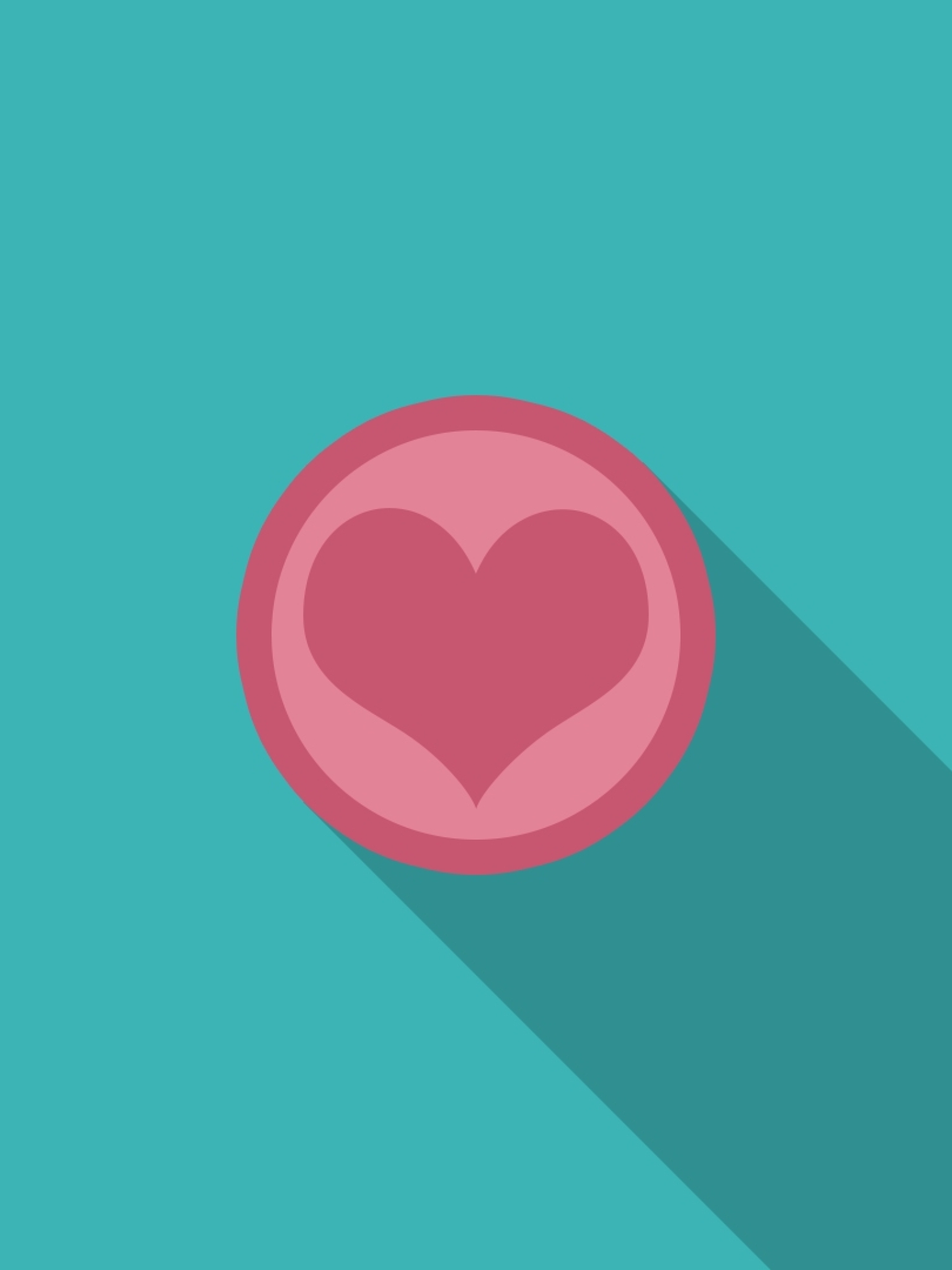 1536x2048 heart, vector, shadow 1536x2048 Resolution Wallpaper, HD ...
