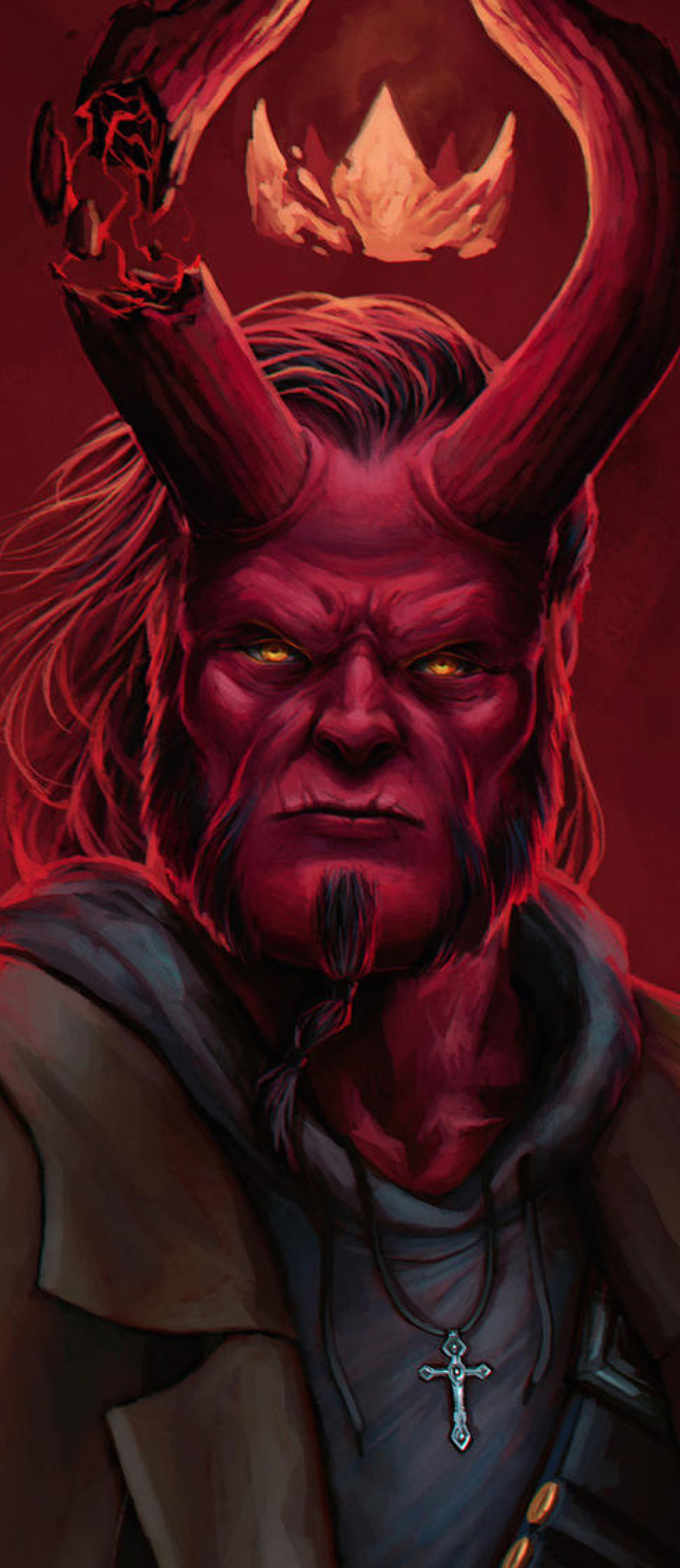1664x3840 Resolution Hellboy Artwork Deviantart 1664x3840 Resolution ...