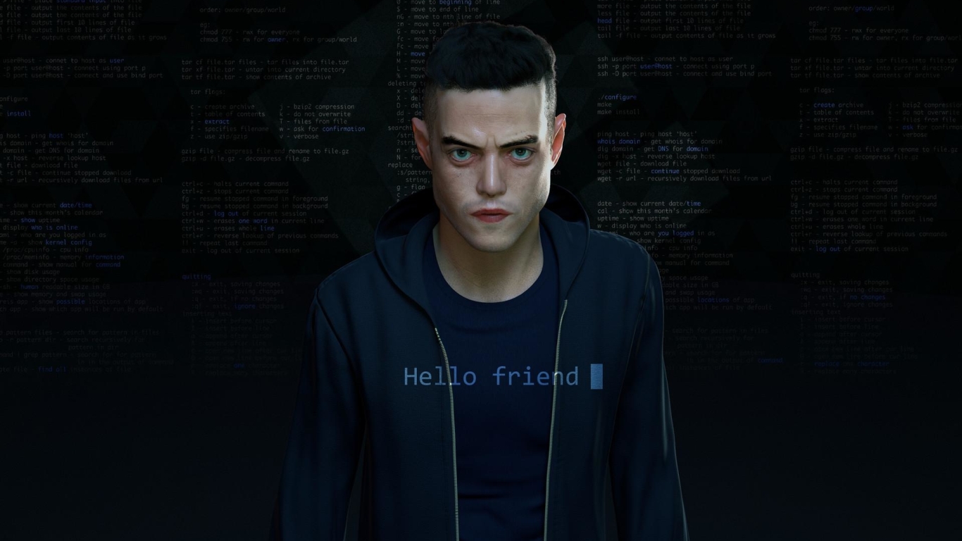 1366x768 Resolution Hello Friend Mr Robot 1366x768 Resolution Wallpaper ...