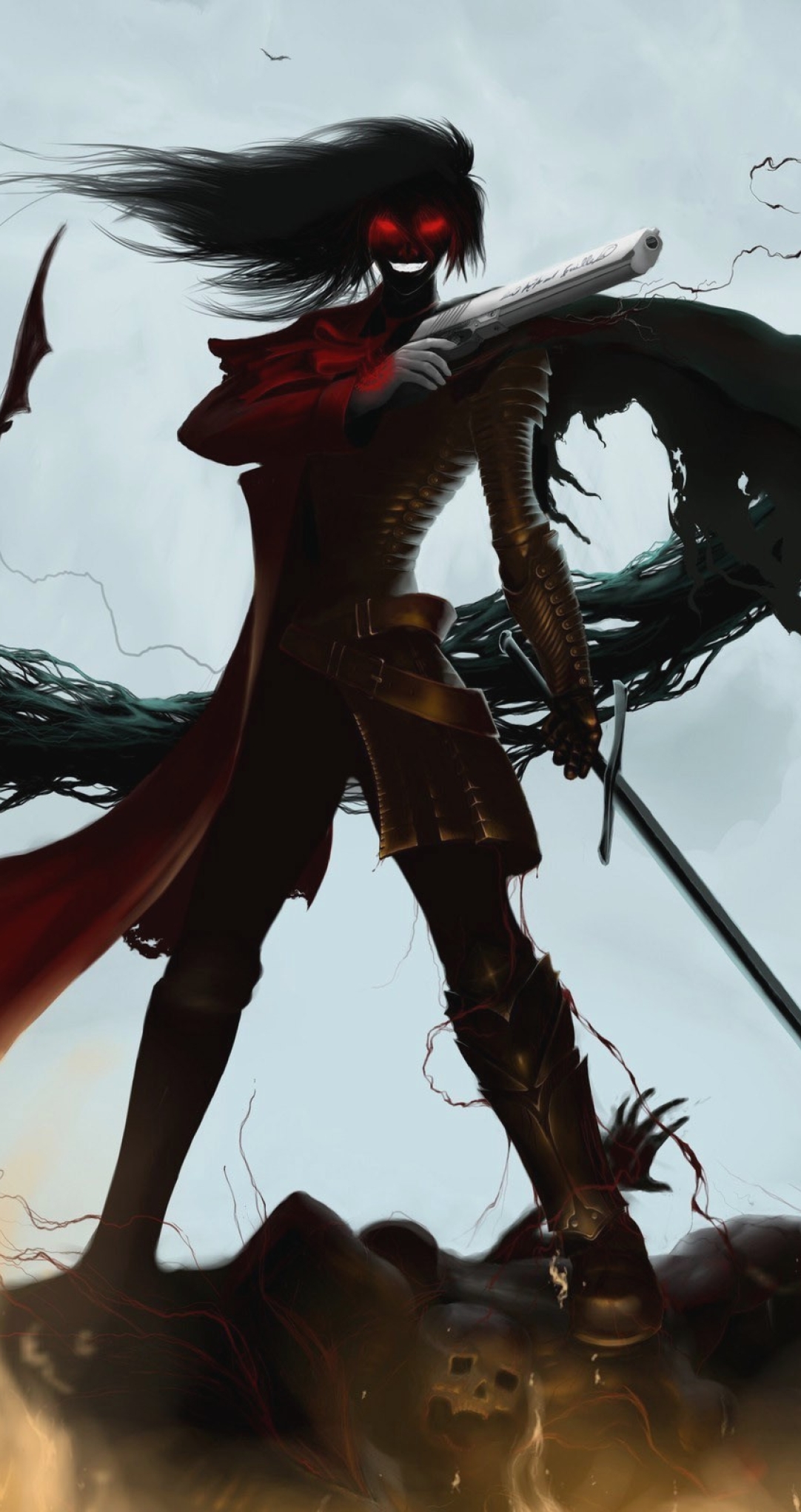 1082x2042 Resolution hellsing ultimate, alucard, vampire 1082x2042 ...