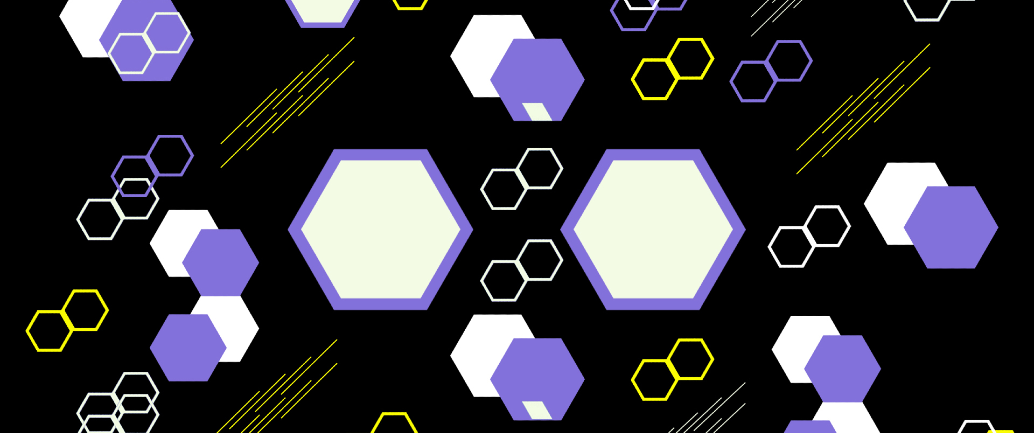 3440x1440 Hexagon Black Pattern 3440x1440 Resolution Wallpaper, HD ...