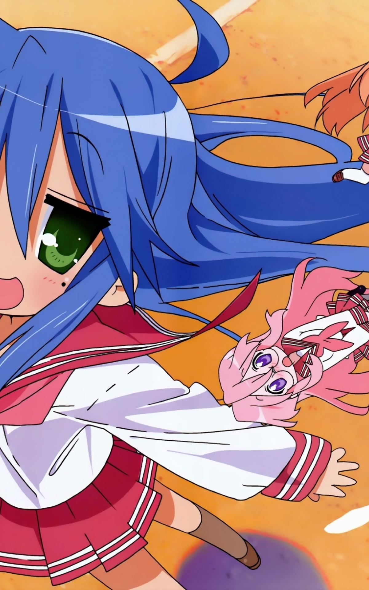 1200x1920 Resolution hiiragi kagami, girls, wink 1200x1920 Resolution ...