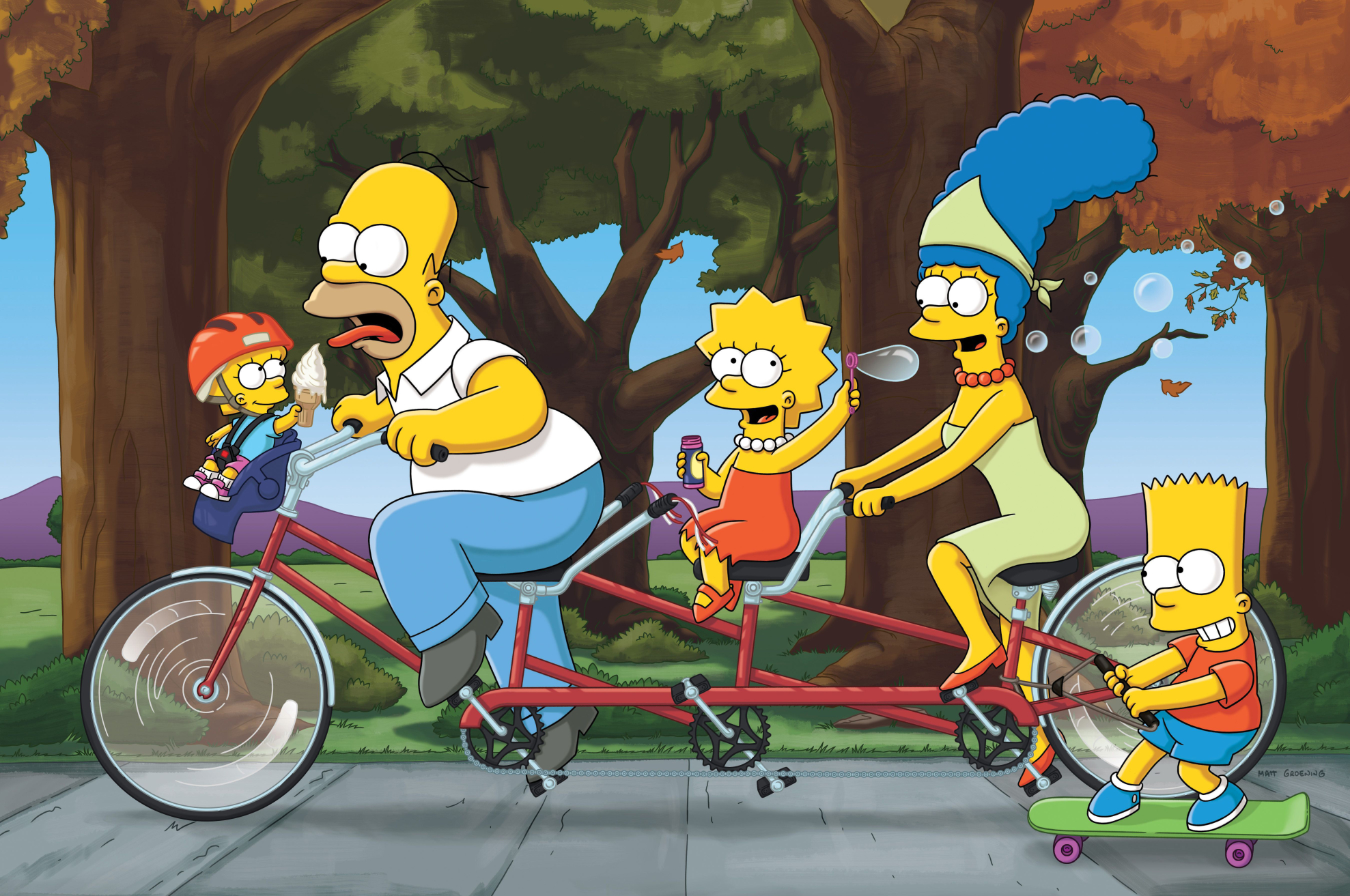 1977x1313 Homer Marge Bart Lisa The Simpsons Family 1977x1313 ...