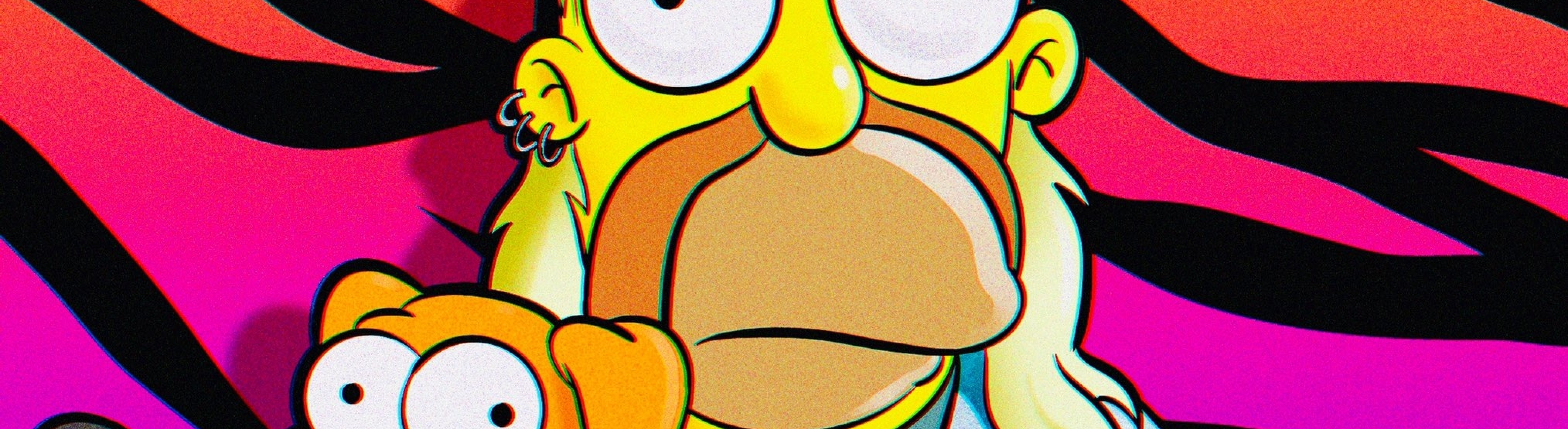 5120x1400 Resolution Homer Simpson as Tiger King 5120x1400 Resolution ...