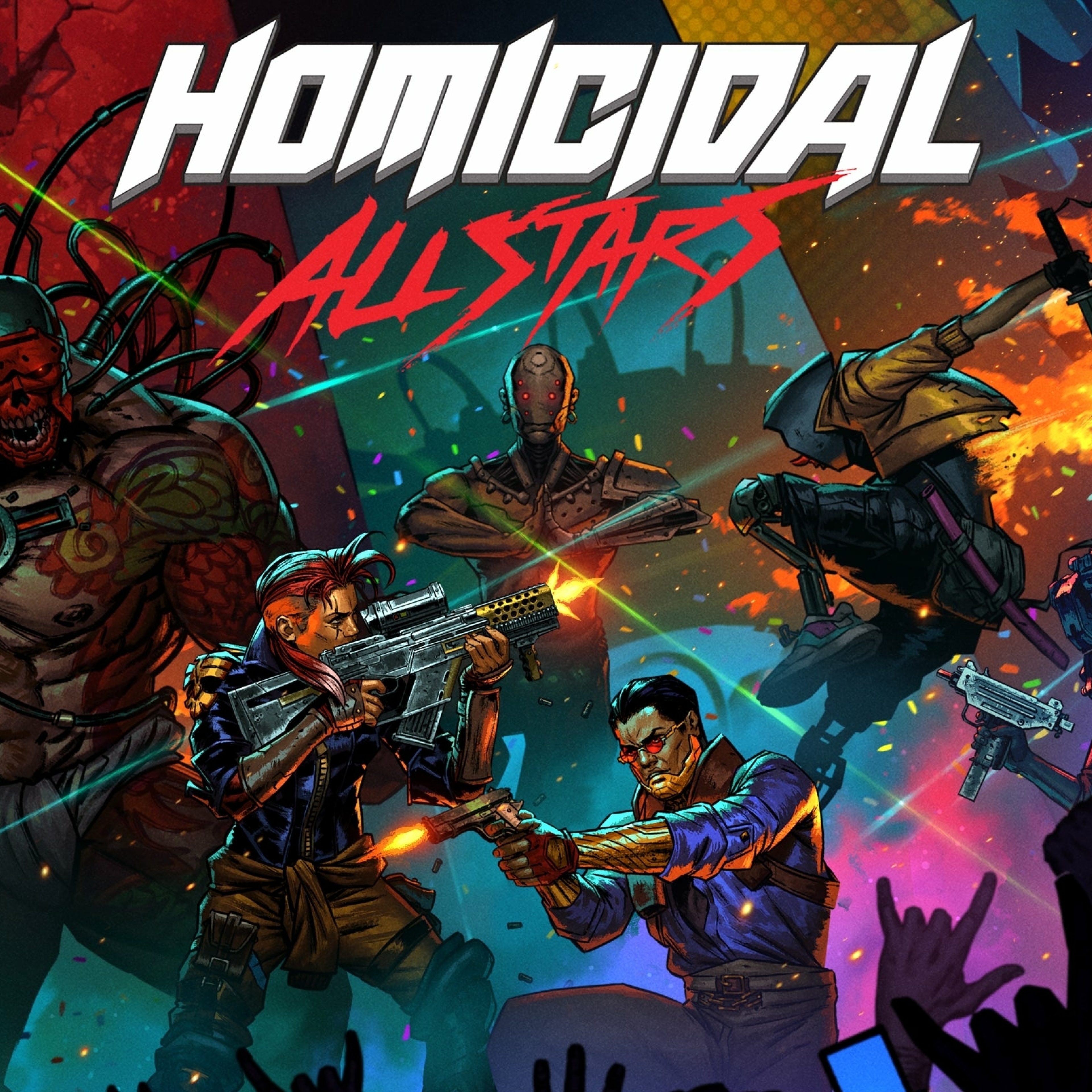 3840x3840 Resolution Homicidal All-Stars Gaming Poster 3840x3840 ...