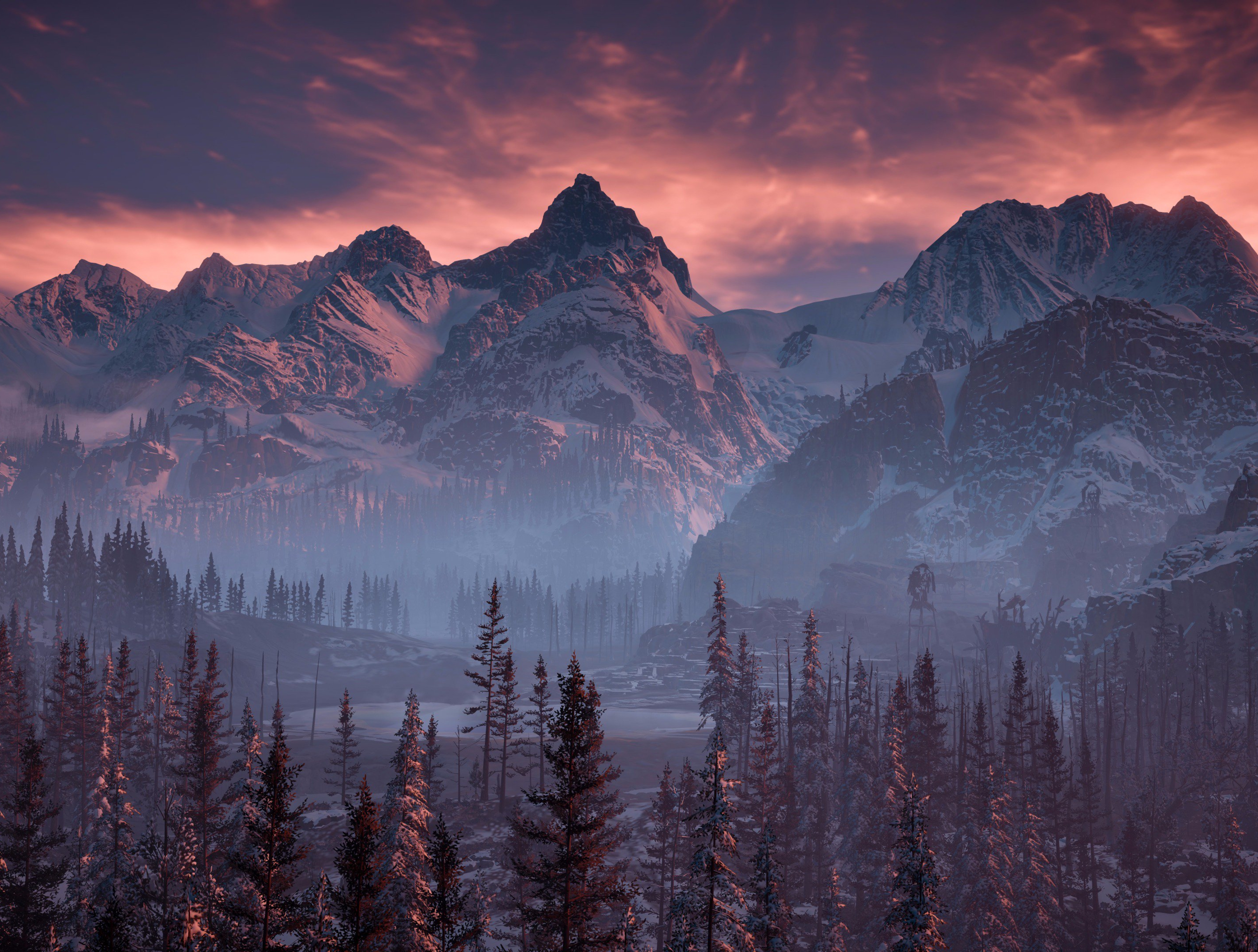 3840x2906 Resolution Horizon Zero Dawn Nature Mountains Trees Sky ...