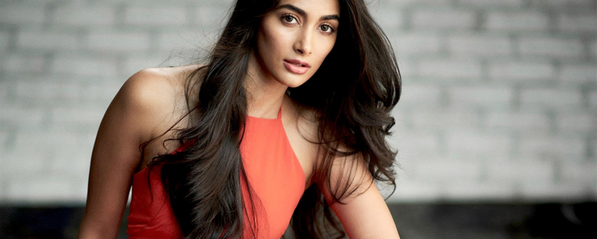 1200x480 Resolution Hot Pooja Hegde In Red 1200x480 Resolution ...