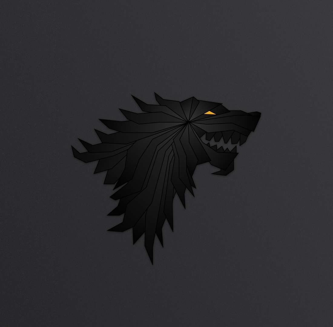 1100x1080 House Stark Game Of Thrones Minimalism 1100x1080 Resolution ...