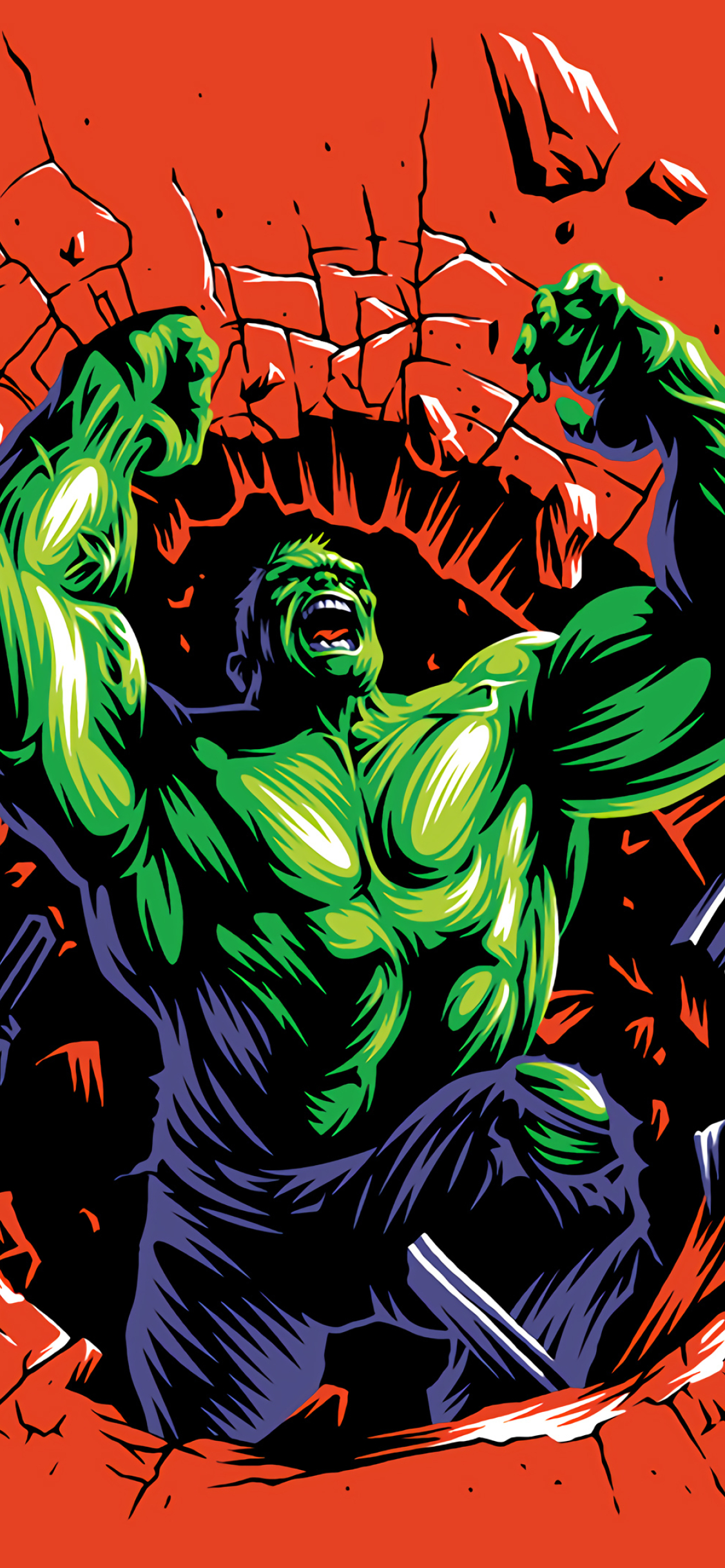1125x2432 Resolution Hulk 4K Minimal Art 1125x2432 Resolution Wallpaper ...