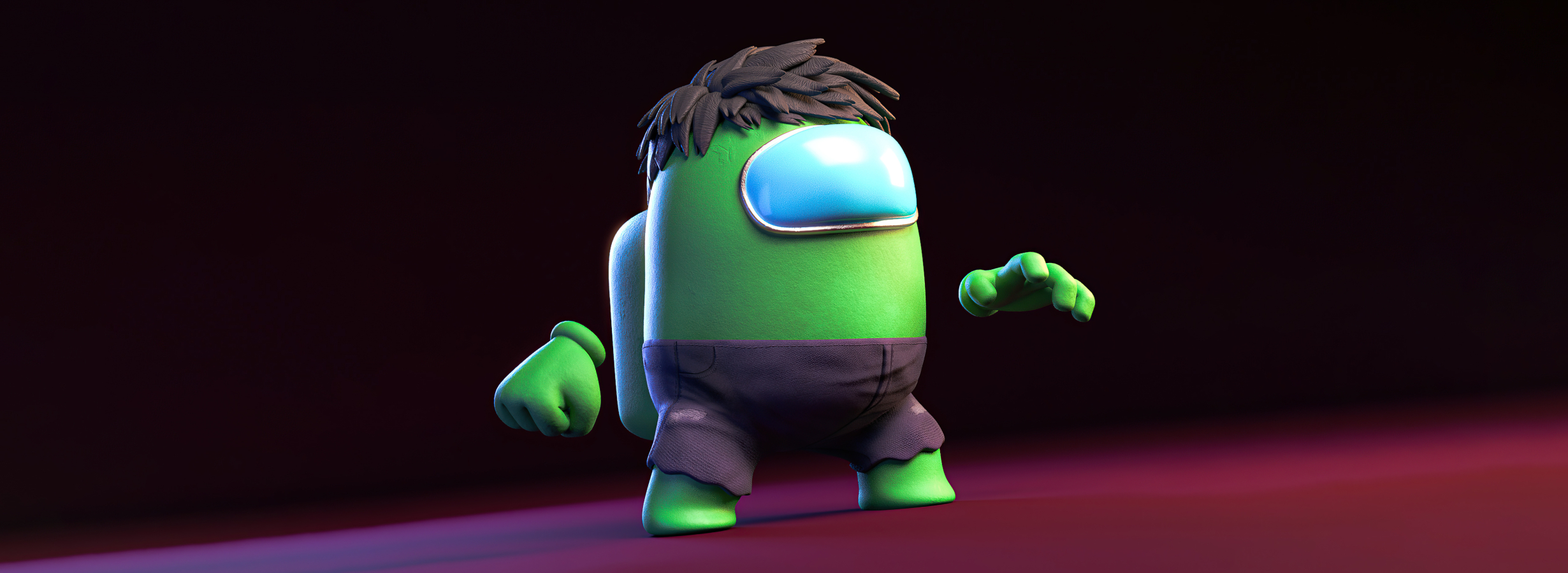 2460x900 Hulk Among Us 5k Art 2460x900 Resolution Wallpaper, HD Games ...