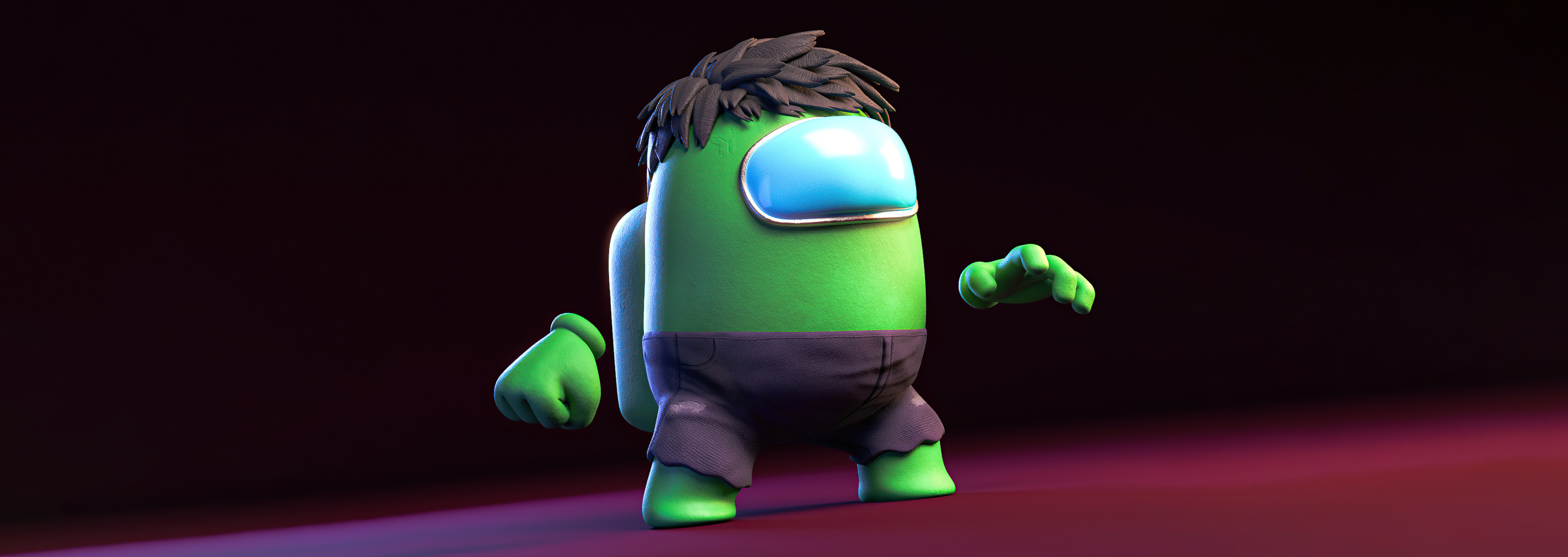3040x1080 Resolution Hulk Among Us 5k Art 3040x1080 Resolution ...