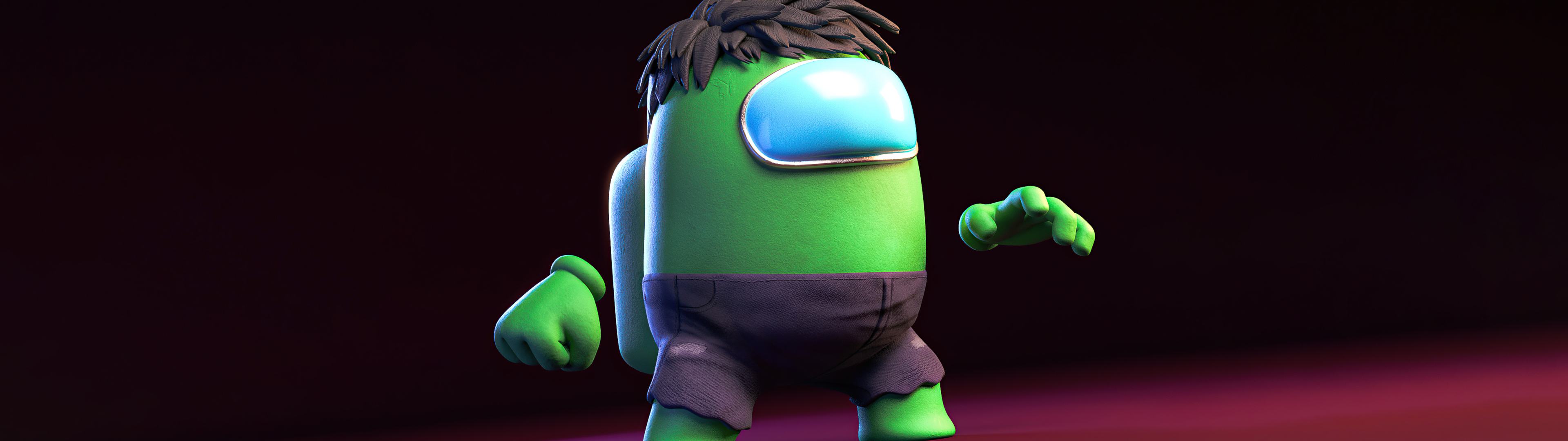 3840x1080 Hulk Among Us 5k Art 3840x1080 Resolution Wallpaper, HD Games ...