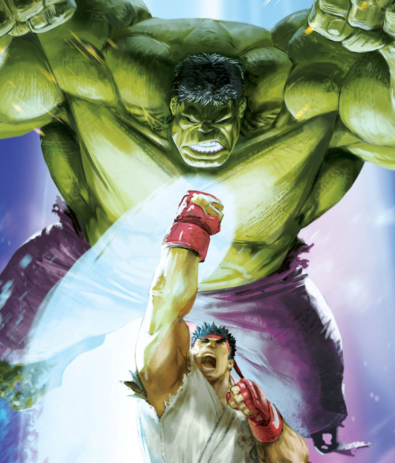 1366x1600 Resolution Hulk Vs Ryu MVCI Artwork 1366x1600 Resolution ...