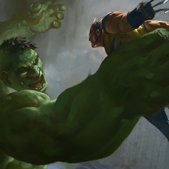 720x720 Resolution hulk, wolverine, x-men 720x720 Resolution Wallpaper ...