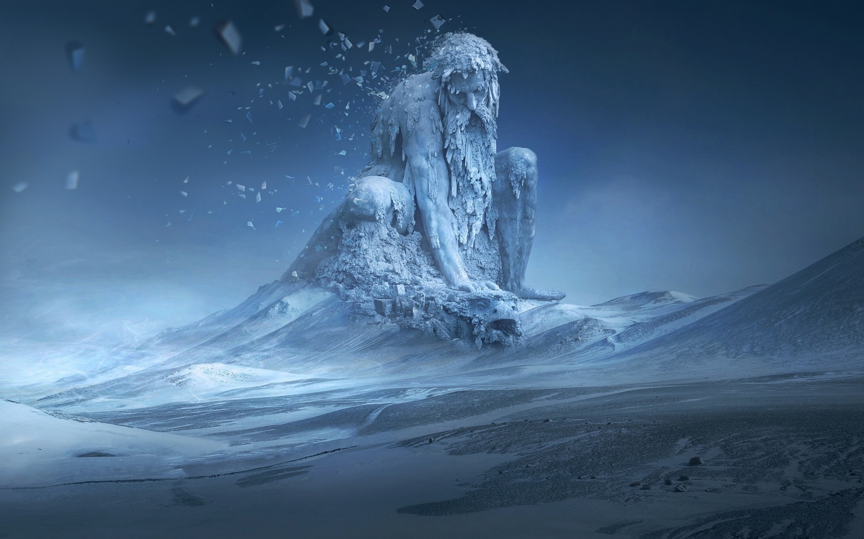2960x1848 Resolution Ice Man Creature 2960x1848 Resolution Wallpaper ...