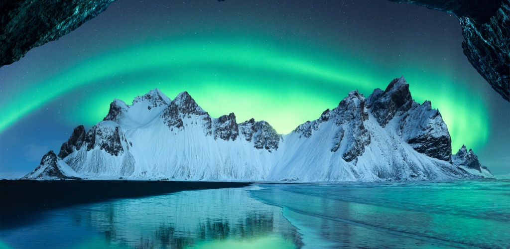 1024x500 Resolution Iceland Aurora Borealis 1024x500 Resolution ...