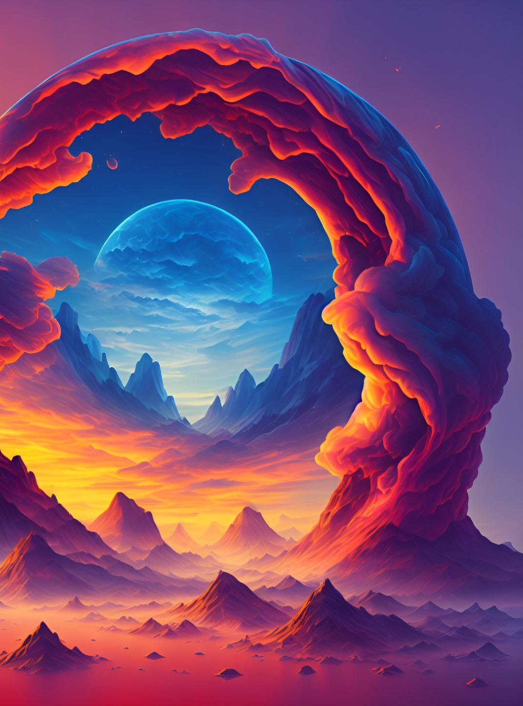 1072x1448 Resolution Imaginary Fantasy World HD AI Art 1072x1448 ...