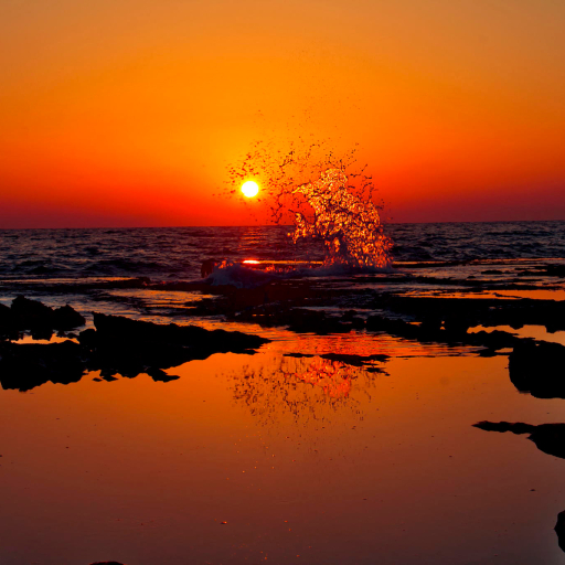 512x512 Resolution india, sunset, splash 512x512 Resolution Wallpaper ...