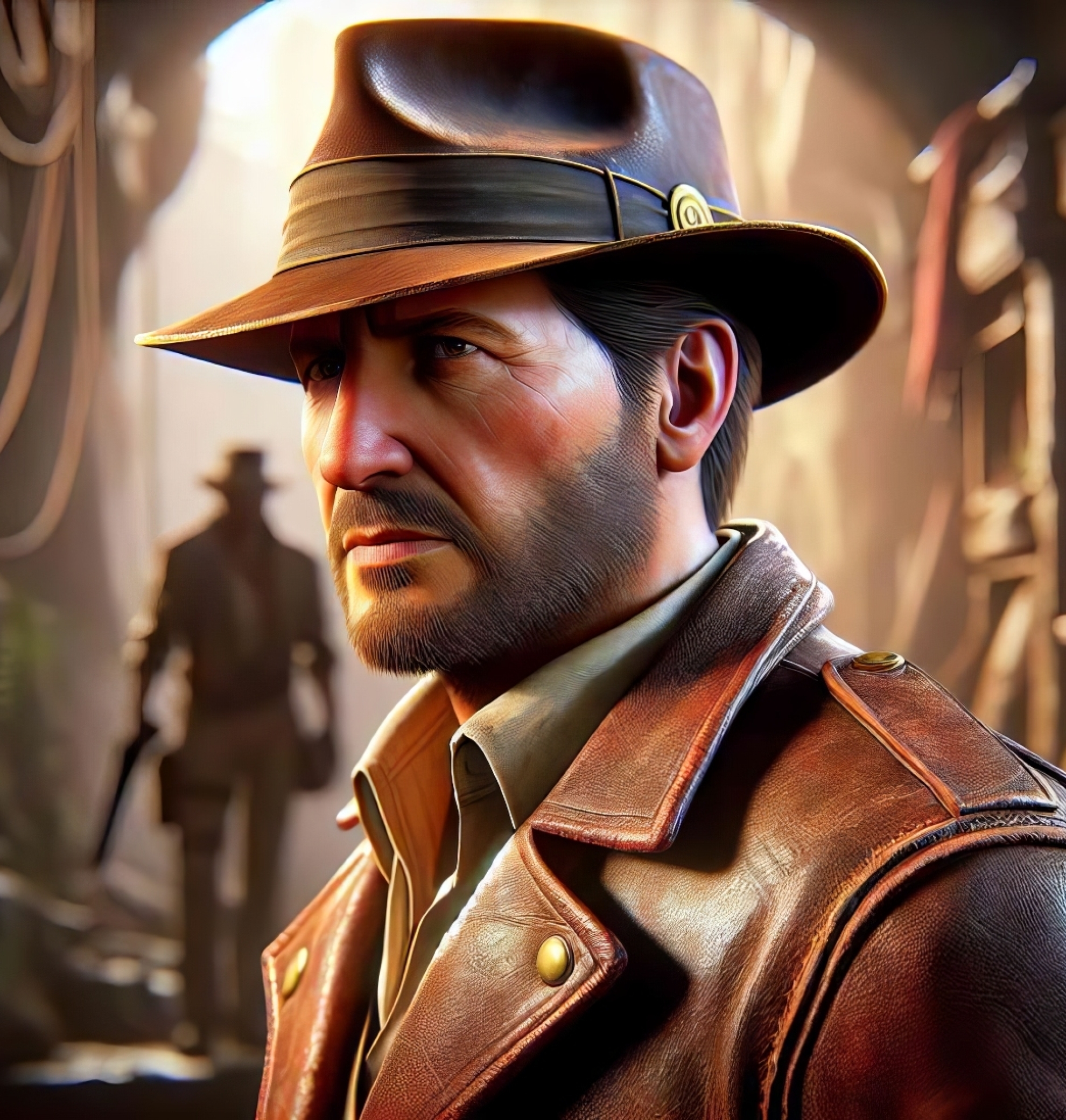 1980x2080 Resolution Indiana Jones Adventure Game AI Art 1980x2080 ...